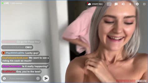 2 Pizza Guy Fucks Oiled Pussy During The Live Stream On Stripchat Eva Elfie