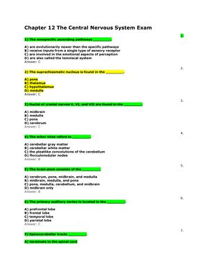 Chapter Fundamentals Of The Nervous System And Nervous Tissue Flashcards Easy Notecards Studocu