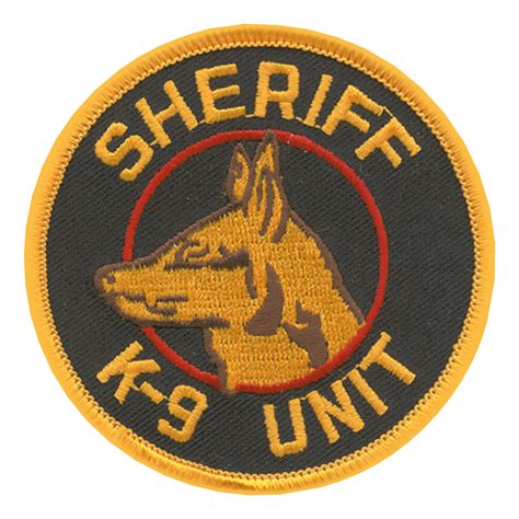 3 Sheriff K 9 Unit Circle Premier Emblem Manufactures Emblems Insignia And Accessories