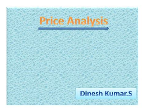 Price Analysis Economics Pdf