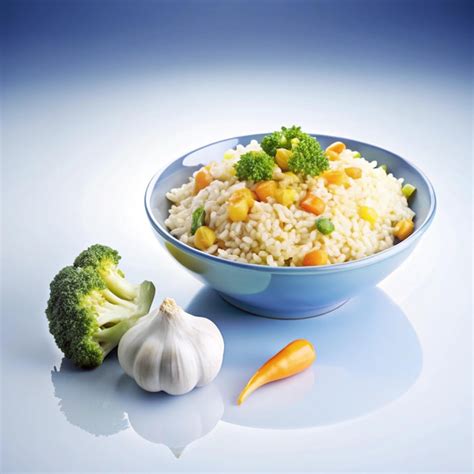 Rice With Vegetables Premium Ai Generated Image