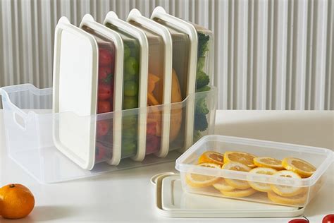 냉장고정리·보관 이지킵 냉동실정리용기 3호 트레이 소 낮은형 1l 6p 화이트 오늘의집 쇼핑