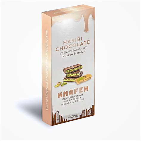 Habibi Dubai Chocolate Milk Chocolate Bar 60g