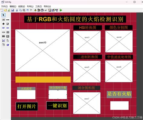 基于rgb的火焰检测识别系统（matlab） matlab 火焰 csdn博客