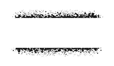 Grunge Ink Splatter Frame Spray Graffiti Stencil Border Template