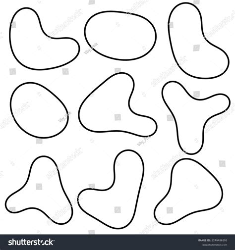 Organic Abstract Random Blob Shapes Minimal Stock Vector Royalty Free 2248486193 Shutterstock