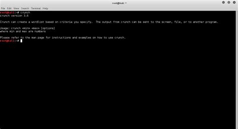 creating a custom worldlist using crunch on kali linux