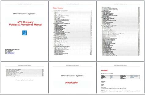 Operations Manual Software Throughout Small Business Operations Manual Template 11