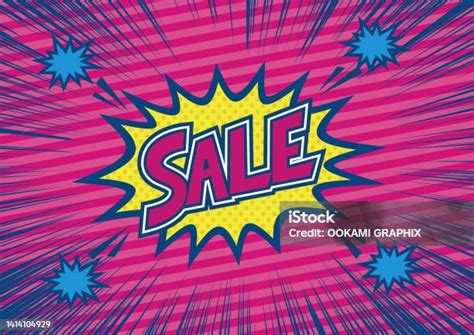 미국 만화 스타일 팝 아트 판매 만화 연설 거품 만화 스트라이프 3차원 형태에 대한 스톡 벡터 아트 및 기타 이미지 3차원 형태 고풍스런 광고 Istock