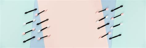 여러 가지 색상의 배경에 그림자를 적용하기위한 어플리케이터 집합입니다 기치 0명에 대한 스톡 사진 및 기타 이미지 0명 개념 개인 장식품 Istock