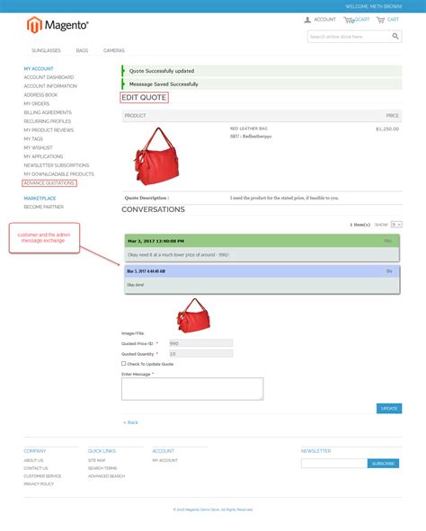 Magento Advanced Quote System Quote Builder