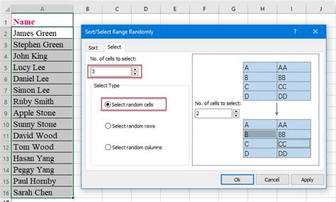 How To Make Lucky Draw Names In Excel