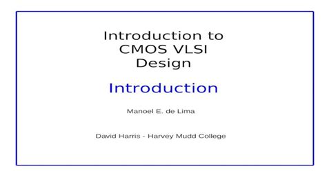 Ppt Introduction To Cmos Vlsi Design Introduction Dokumentips