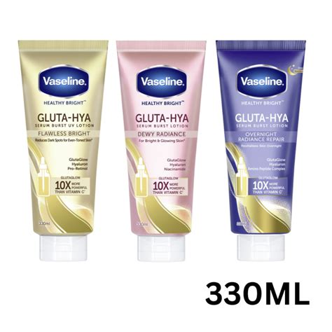 Vaseline Gluta Hya 330ml 200 Ml Original Body Lotion Serum Lazada Indonesia