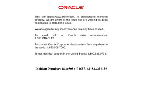 Oracle Website Is Down Right Now Can Any One Confirm That Roracle