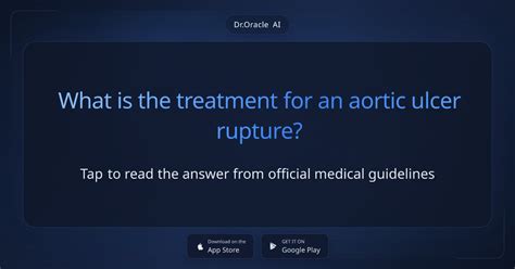 What Is The Treatment For An Aortic Ulcer Rupture