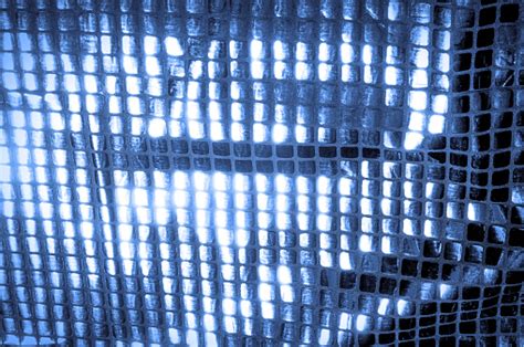 텍스처 배경 패턴입니다 파란색의 큰 반짝임과 직물입니다 이러한 산발적 반짝 일부 스타일을 표시 파란색과 흰색 장식 있다 폴 리 에스테 르 메쉬 기판에 분산 0명에 대한 스톡