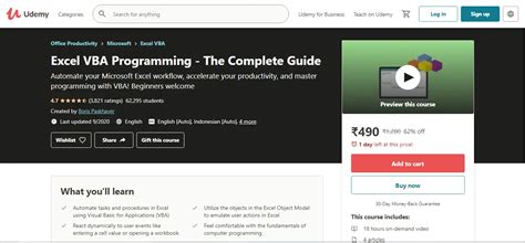 Best Excel VBA Online Courses