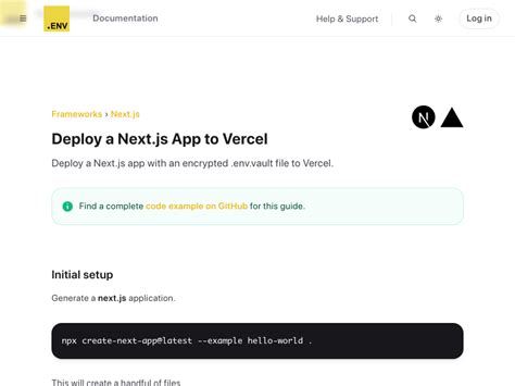Deploy A Nextjs App To Vercel Dotenv