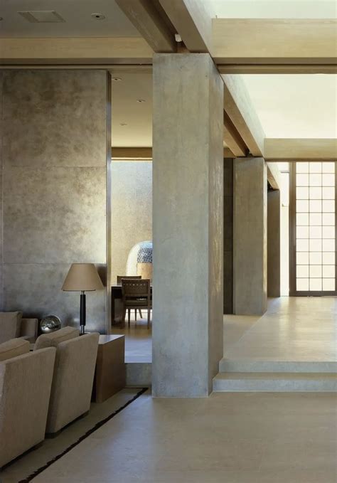 Pin By Alyssa Sherman On Home Concrete Walls Interior Stone Columns