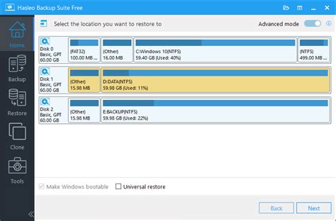 How To Restore Windows Disk Or Partition To A Contiguous Space On The Destination Disk