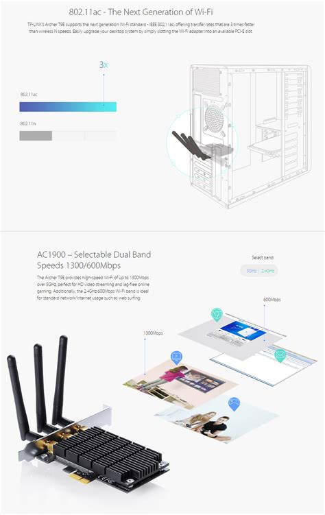 Buy TP Link Archer T E AC Wireless Dual Band PCI Express Adapter TL ARCHERT E PC Case