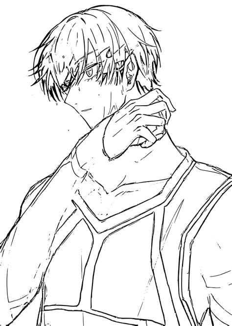 Rin Itoshi From Blue Lock Coloring Page Download Print Or Color Online For Free