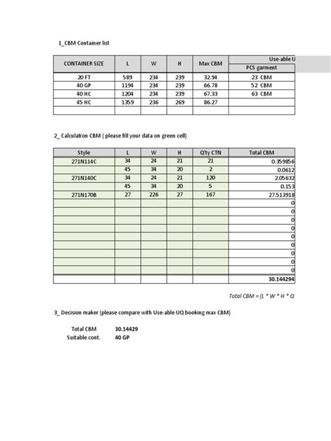 Cbm Calculation Pdf Computing Computing And Information Technology