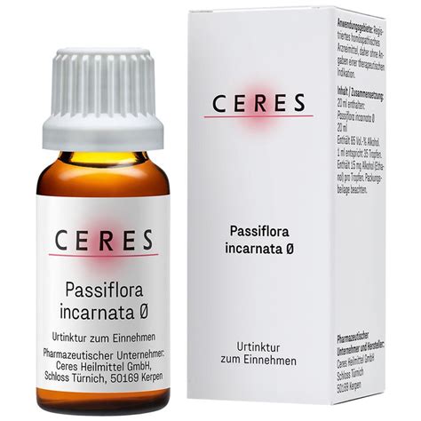 Ceres Passiflora Incarnata Urtinktur 20 Ml Shop Apotheke