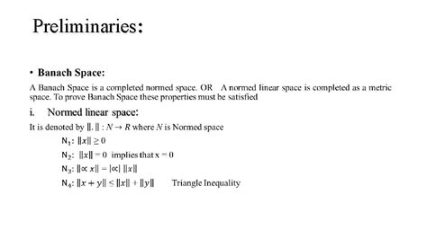 Fundamental Theorems For Normed Banach Spacesi Of Functional