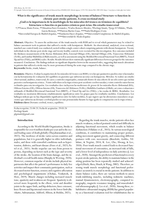 Pdf What Is The Significance Of Trunk Muscle Morphology In Terms Of Balance Structure Vs