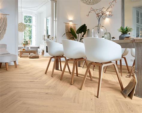 Fiskebensparkett Meister Ps 500 Authentic Off White Oak 9021
