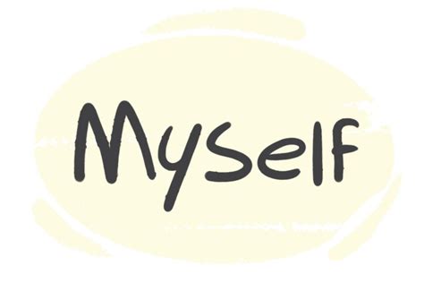 How To Use Myself In The English Grammar LanGeek