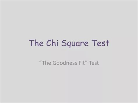 PPT The Chi Square Test PowerPoint Presentation Free Download ID 5600176
