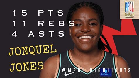 Wnba Highlights Jonquel Jones 15 Points Vs Atlanta Dream Youtube