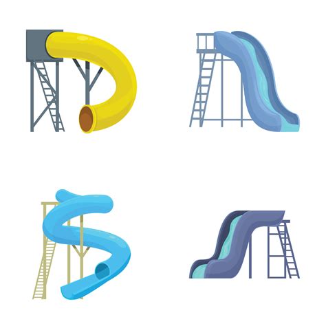 Assortment Of Colorful Playground Slides 47052999 Vector Art At Vecteezy