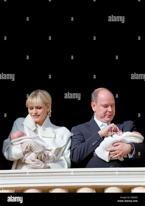 Monte Carlo Monaco 7th Jan 2015 Prince Albert And Princess Charlene