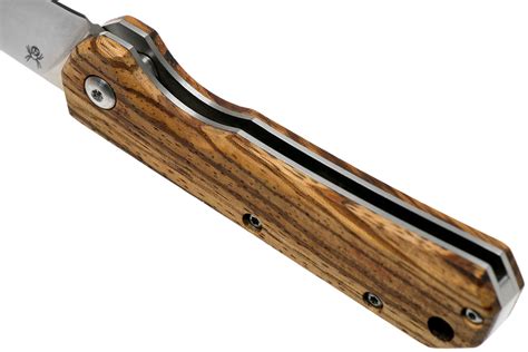 Fox Black Fox Ciol Folding Knife BF-748ZW Zebrano Wood pocket knife ...