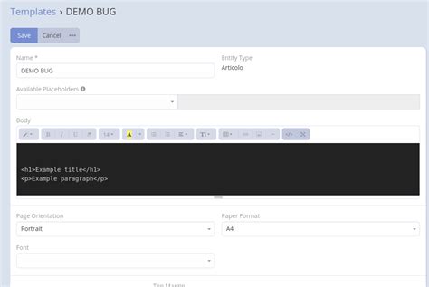 style tag is being removed from pdf templates when editing · issue
