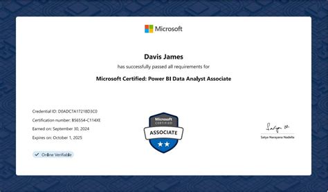 Davis James On Linkedin Powerbi Dataanalytics Microsoftcertified Microsoft Continuouslearning