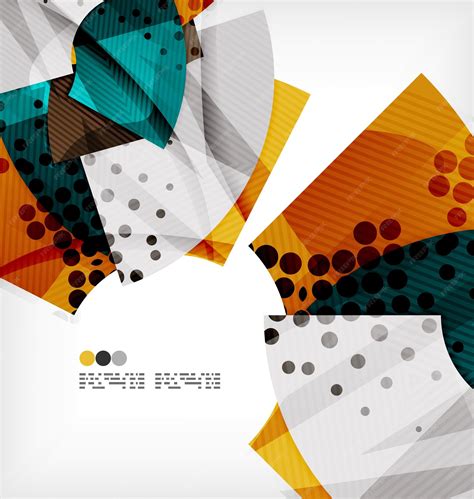 Fondo Abstracto De Semicírculo Vector Geométrico Vector Premium