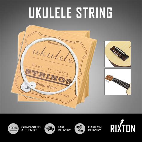 White Nylon Ukulele Strings Nylon Guitar Replacement Parts For Ukulele Lazada Ph