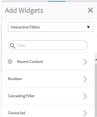 Performance Analytics PA Interactive Filter