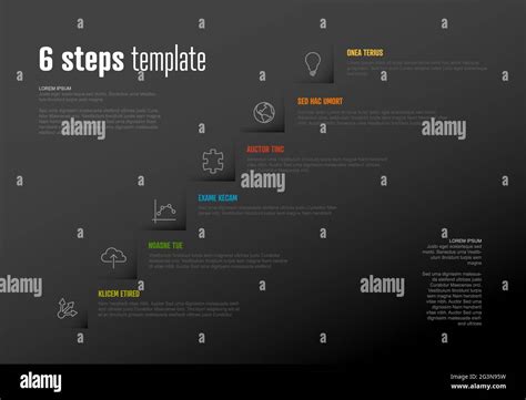 Vector Infographic Steps Diagram Template For Workflow Business Schema Or Procedure Diagram