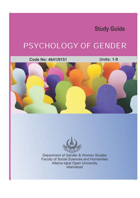 Solution Psychology Of Gender Studypool