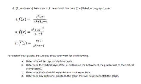 solved 4 [5 points each] sketch each of the rational