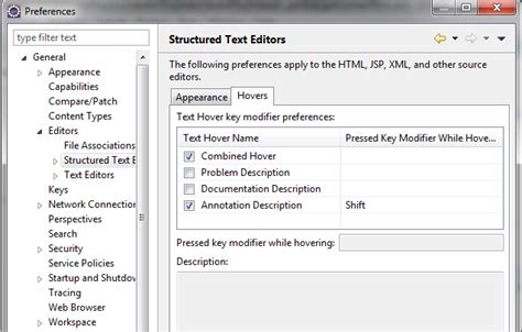 Disable Tool Tips Of Xml Files In Eclipse Stack Overflow
