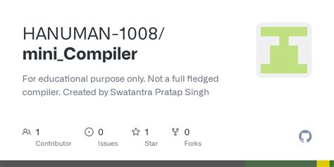 Minicompilerreadmemd At Main · Hanuman 1008minicompiler · Github