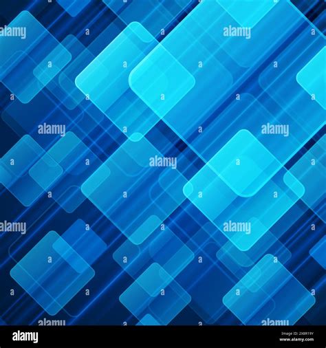 A Vibrant Blue Abstract Design Featuring A Geometric Pattern Of