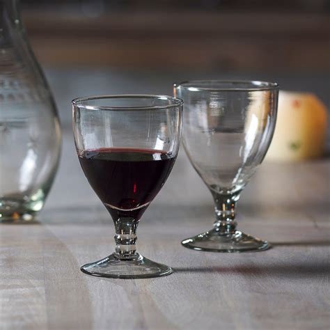 Hand Blown Red Wine Glass Susie Watson Designs